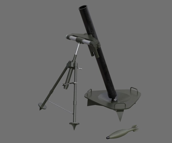 ArtStation - Mortar 1A | Game Assets