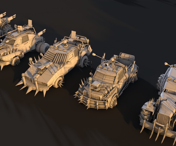 ArtStation - Mega Apocalyptic Car Pack | Game Assets