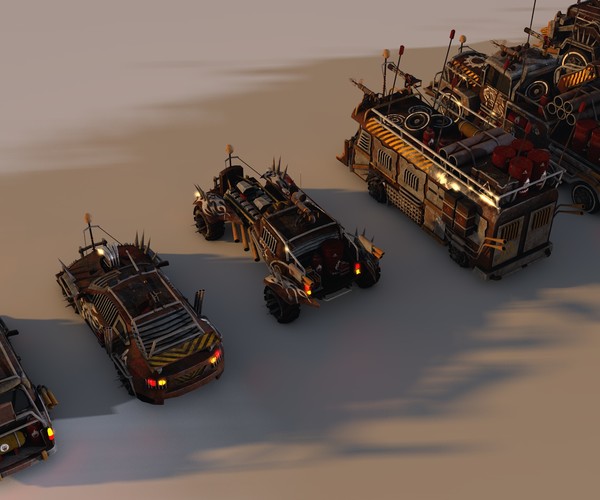 ArtStation - Mega Apocalyptic Car Pack | Game Assets
