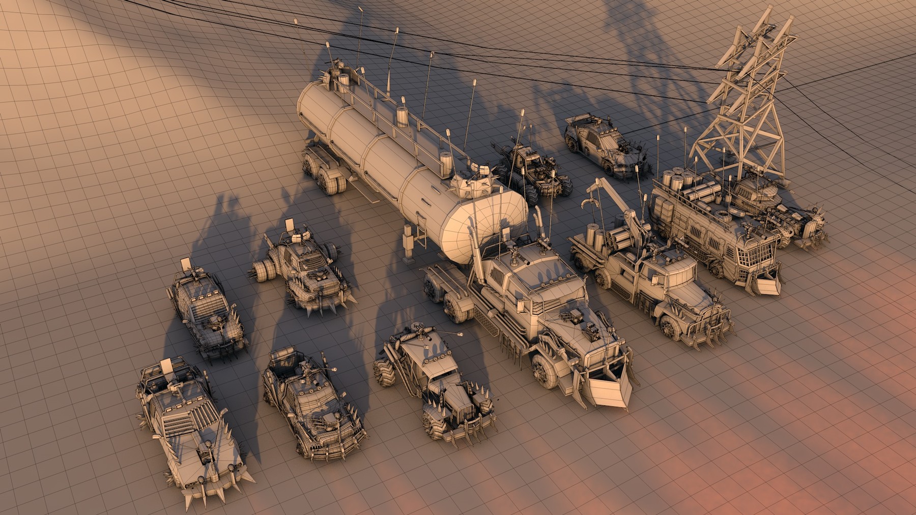 ArtStation - Mega Apocalyptic Car Pack | Game Assets