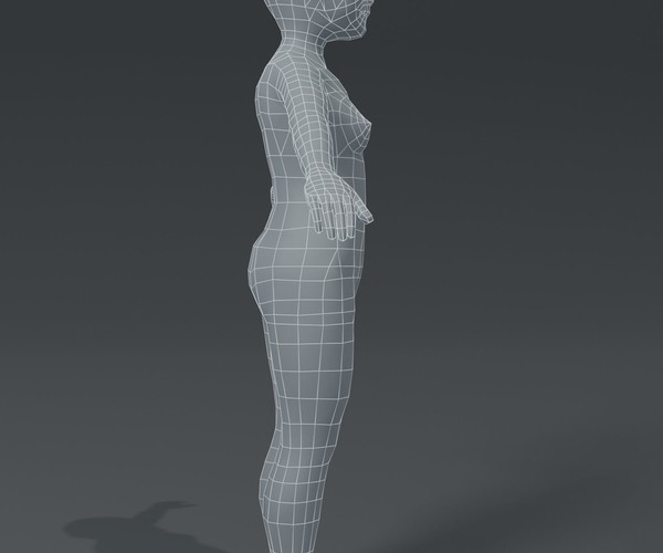 ArtStation - Girl Kid Child Body Base Mesh 3D Model | Game Assets