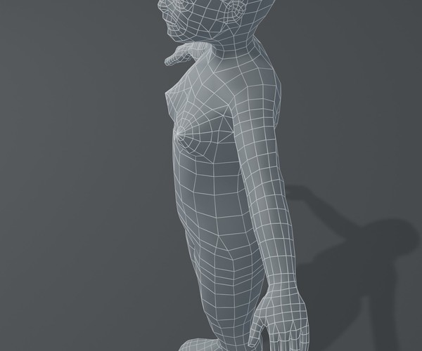 ArtStation - Girl Kid Child Body Base Mesh 3D Model | Game Assets
