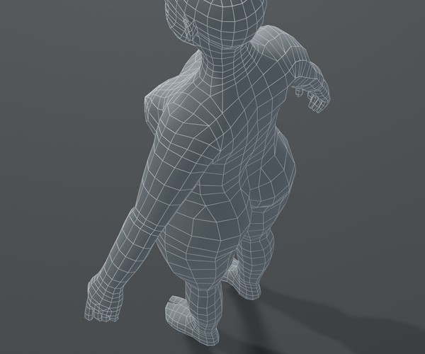 ArtStation - Female Body Fat Base Mesh 3D Model | Game Assets