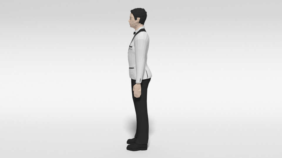ArtStation - Low Poly Man in Suit | Resources