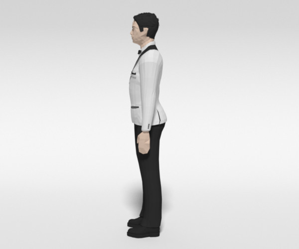 ArtStation - Low Poly Man in Suit | Resources