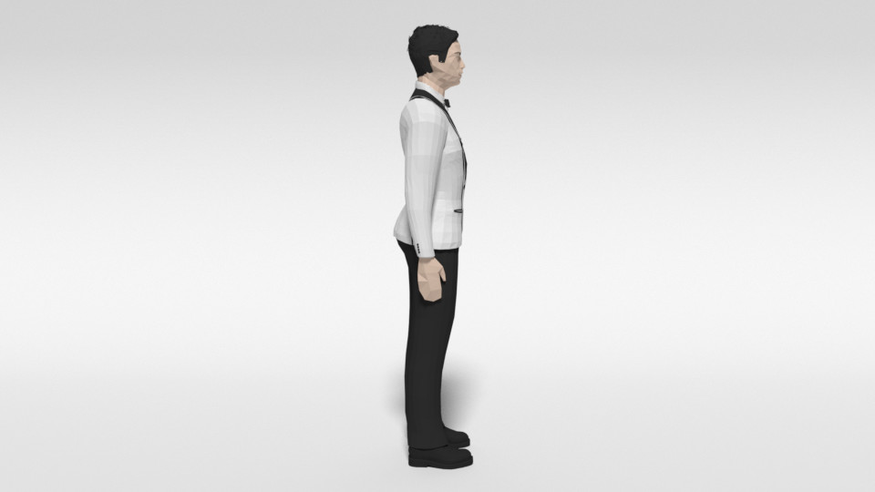 ArtStation - Low Poly Man in Suit | Resources
