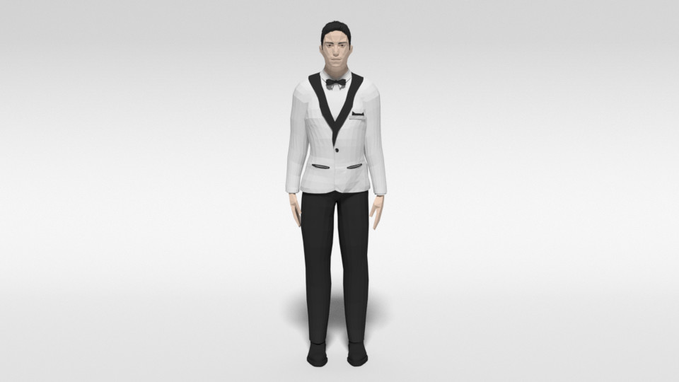 ArtStation - Low Poly Man in Suit | Resources