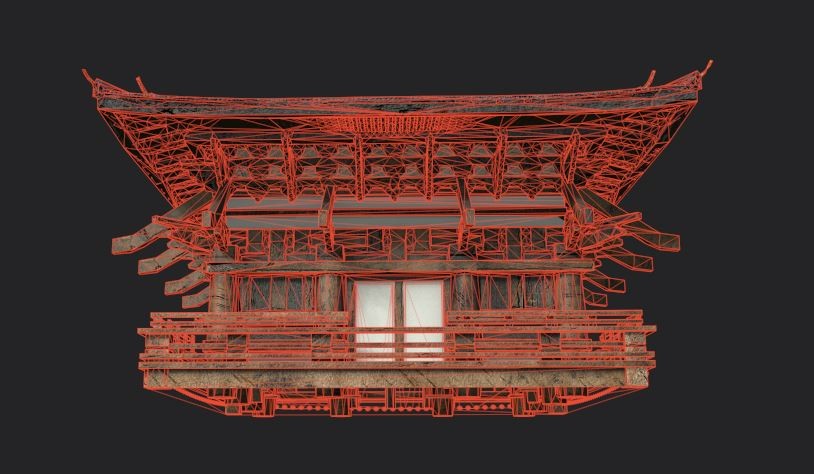 ArtStation - japanese house-PBR Low-poly 3D model | Game Assets