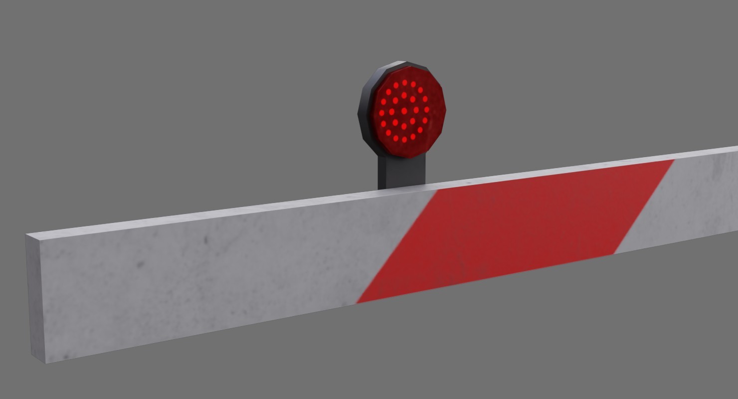 ArtStation - Railroad Crossing 1A | Game Assets