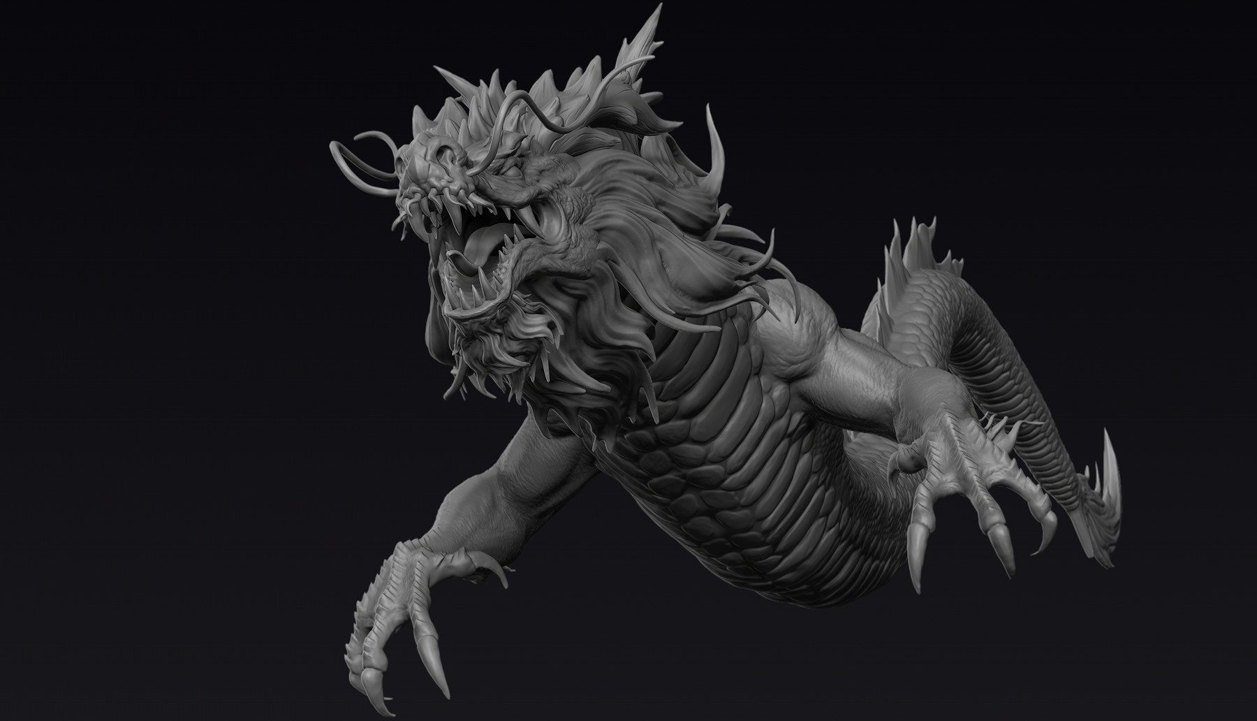 ArtStation - Chinese Dragon Zbrush Sculpt | Resources