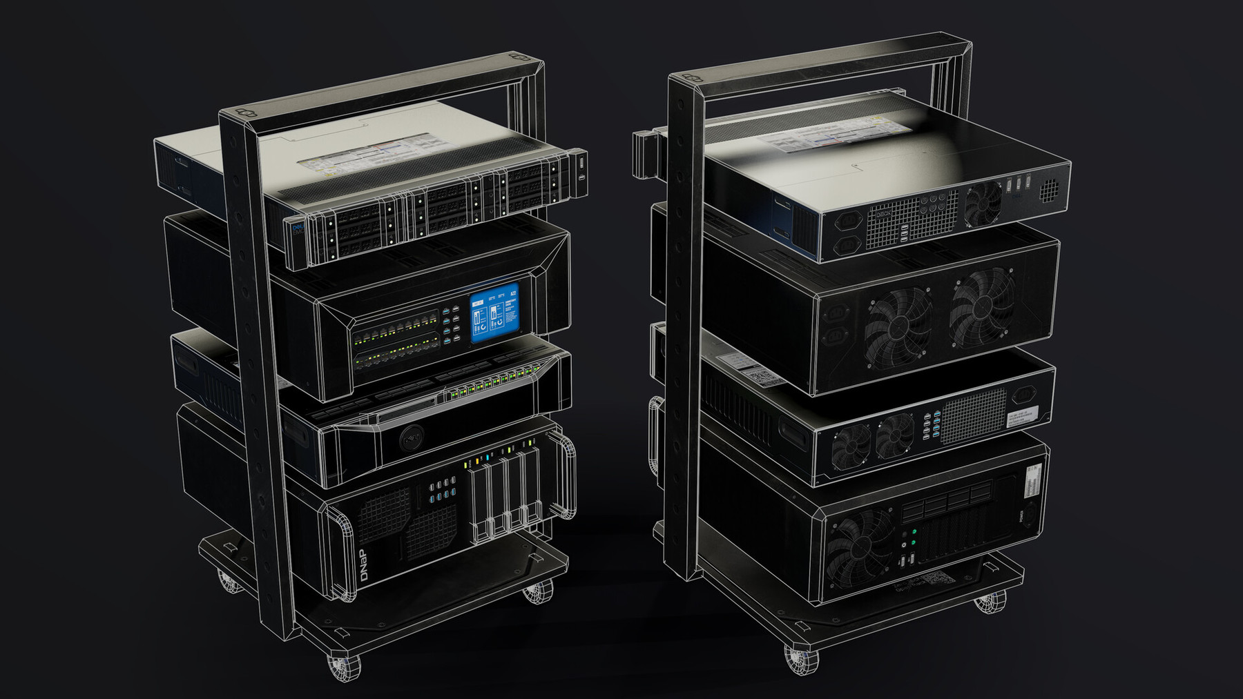 ArtStation - Open Rack Server | Game Assets