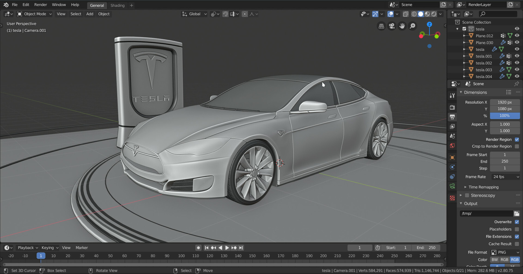 ArtStation - Tesla Model S (3D model) | Resources