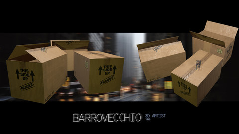 ArtStation - Cardboard boxes with textures | Resources