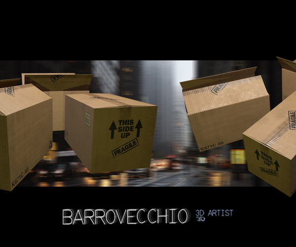 ArtStation - Cardboard boxes with textures | Resources