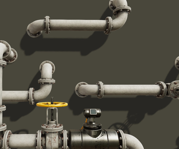 ArtStation - PBR Modular Pipes Set - Unity Project 2017+ | Resources