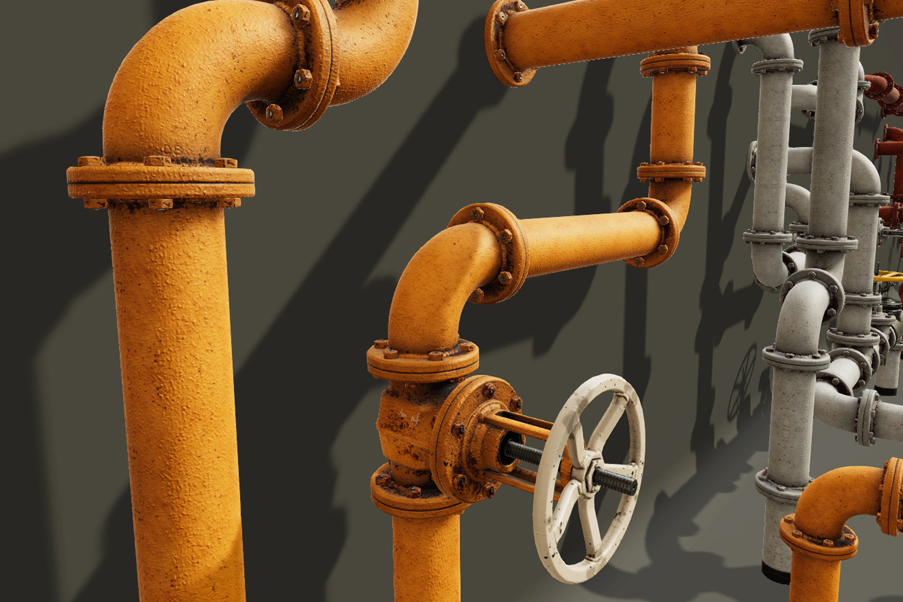 ArtStation - PBR Modular Pipes Set - Unity Project 2017+ | Resources