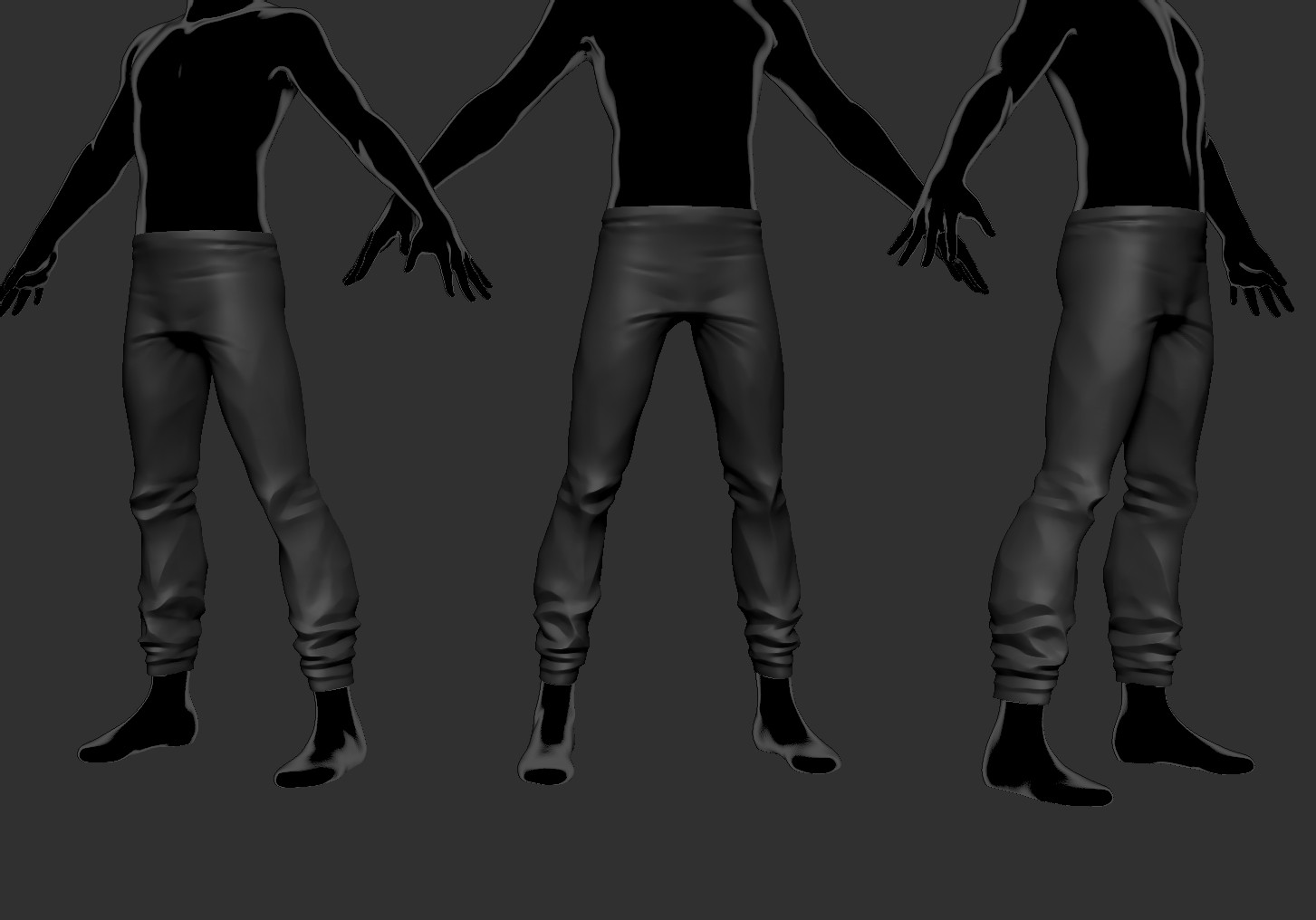 ArtStation - stylized Pant basemesh | Resources