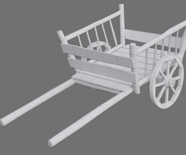 ArtStation - Wooden Cart 1A | Game Assets