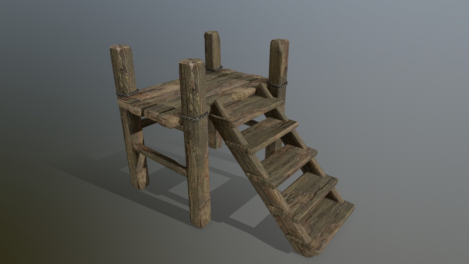 ArtStation - wood and rope | Game Assets