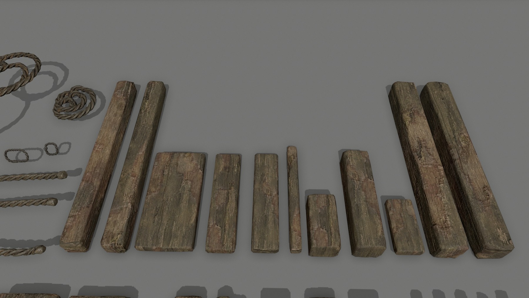 ArtStation - wood and rope | Game Assets