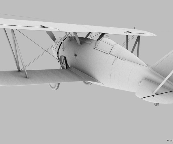 ArtStation - GRUMMAN F2F-1 | Game Assets