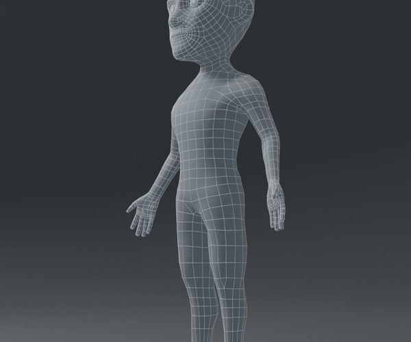 ArtStation - Male Body Cartoon Base Mesh 3D Model | Game Assets