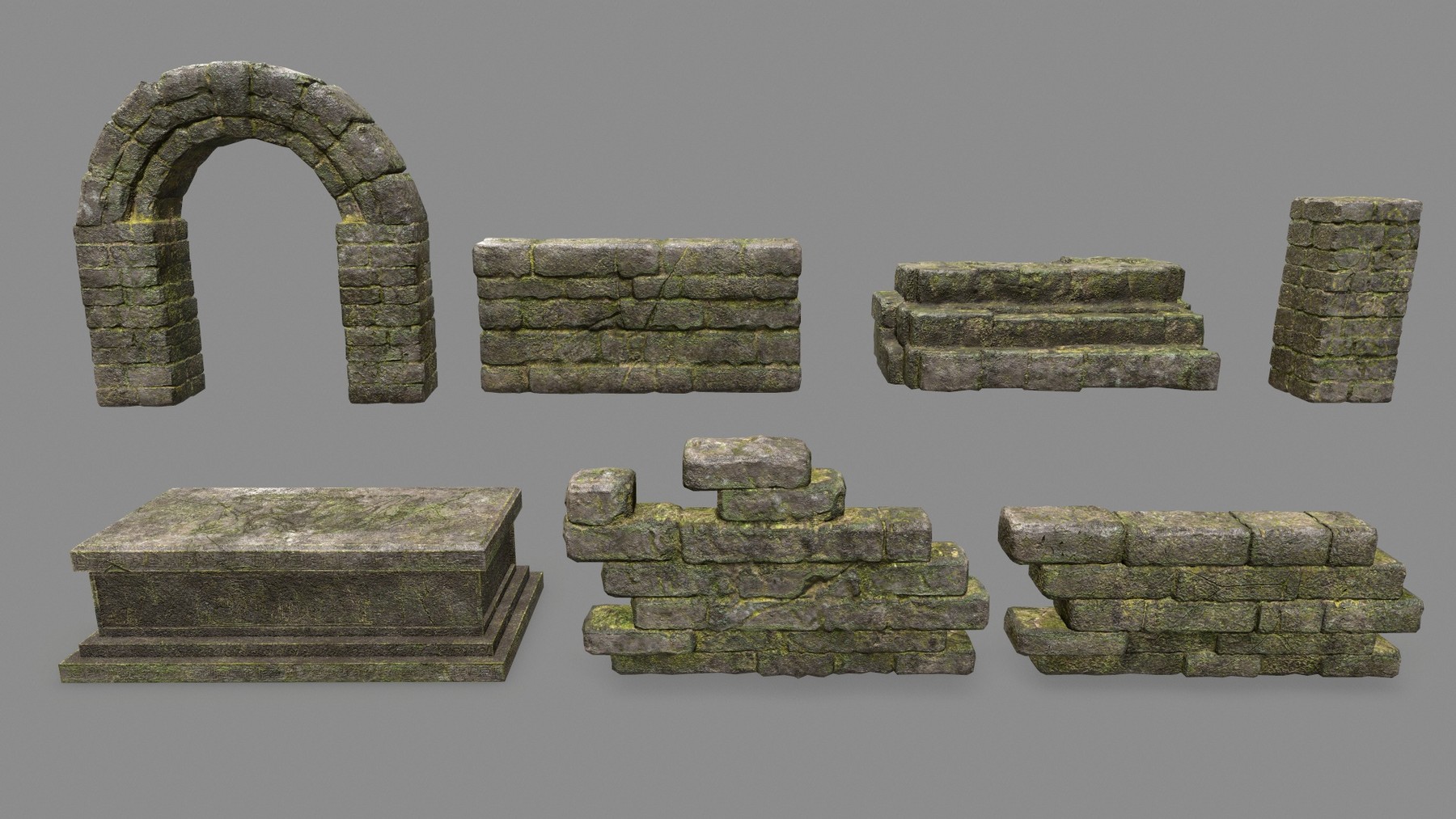 ArtStation - Stone Set | Game Assets