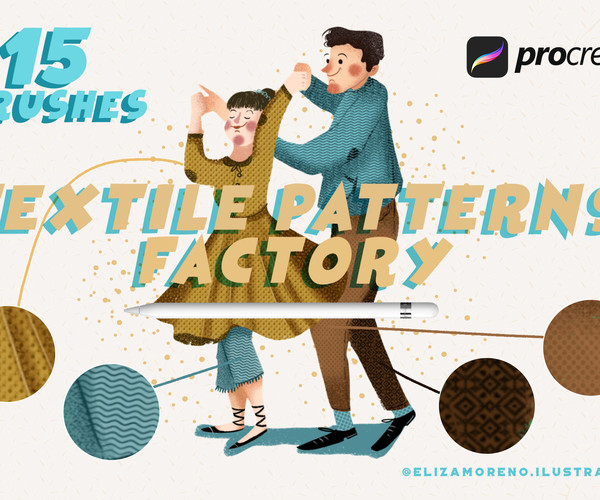 ArtStation - Textile Patterns Factory Procreate | Brushes