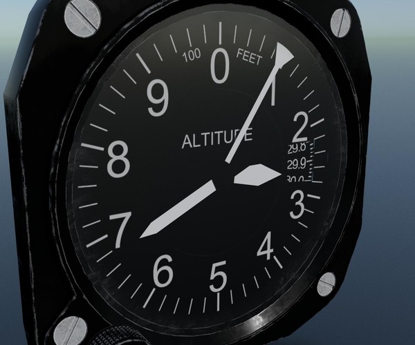 ArtStation - ALTIMETER GAUGE | Game Assets