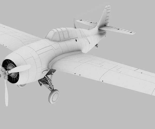 ArtStation - GRUMMAN F4F-3 WILDCAT | Game Assets
