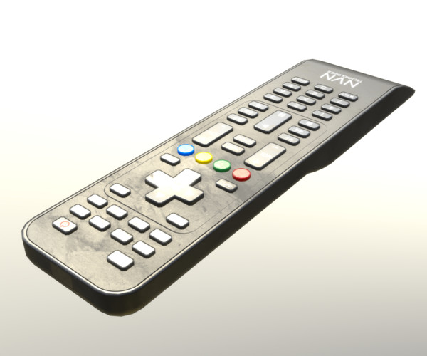 ArtStation - 2000s TV Remote Control Black | Game Assets
