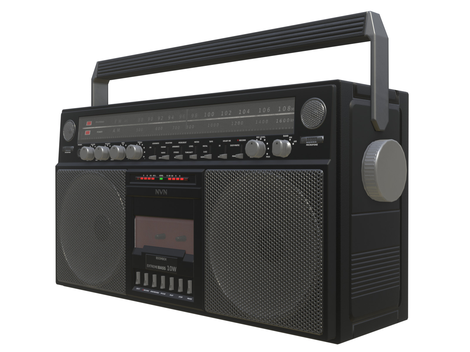 ArtStation - Retro Boombox Black | Game Assets