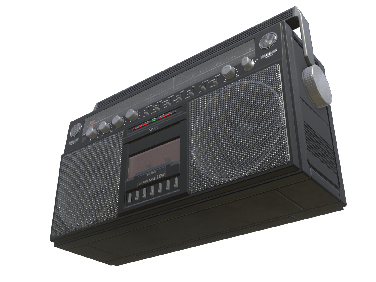 ArtStation - Retro Boombox Black | Game Assets