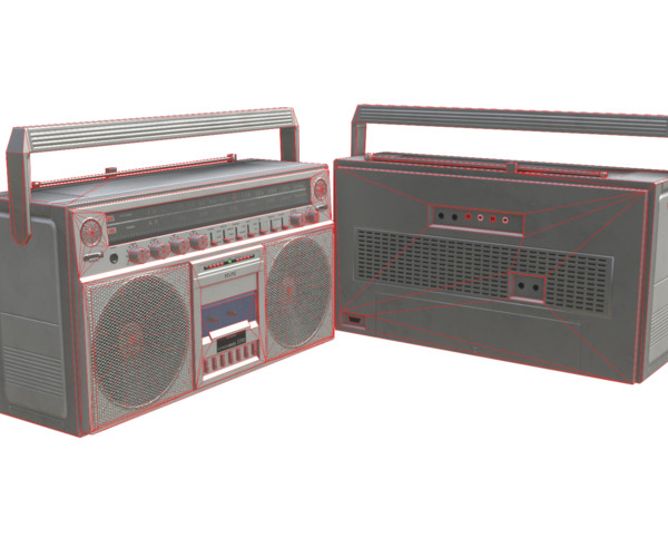 ArtStation - Game-ready Retro Boombox | Game Assets