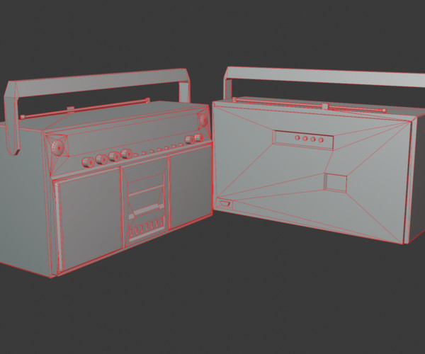 ArtStation - Game-ready Retro Boombox | Game Assets