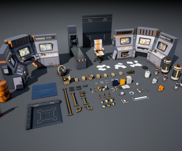 ArtStation - Stylized Sci-Fi Pack | Resources