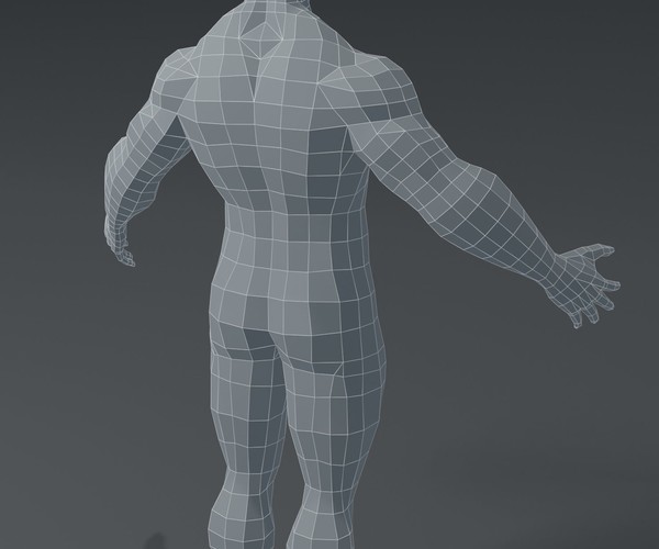 ArtStation - Superhero Male Body Base Mesh 3D Model | Game Assets