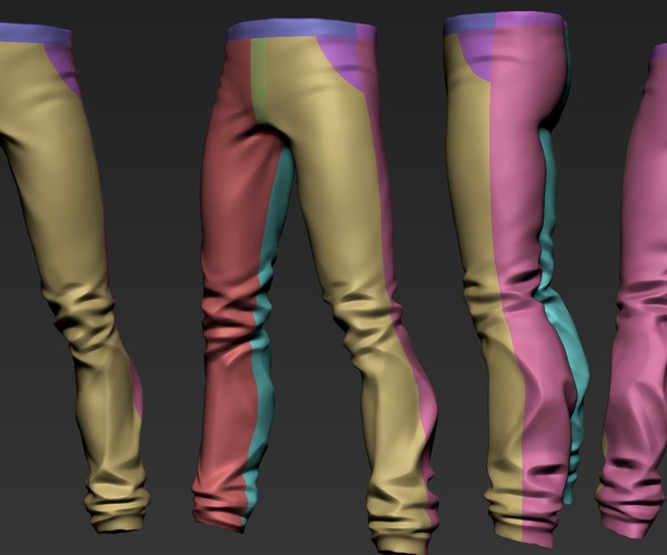 ArtStation - stylized Pant 2 basemesh | Resources