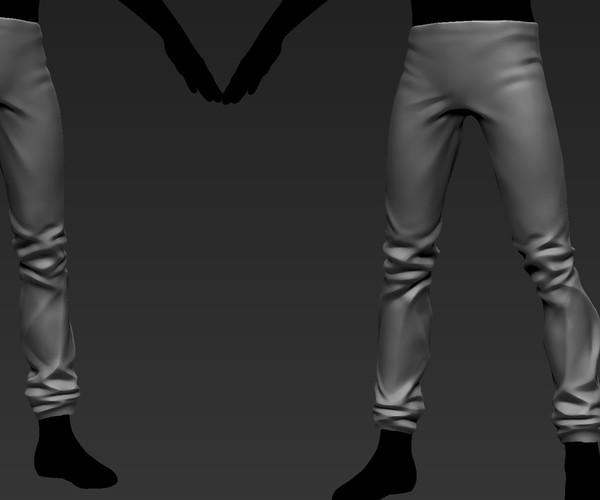 ArtStation - stylized Pant 2 basemesh | Resources
