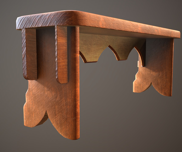 ArtStation - Medieval Bench | Resources