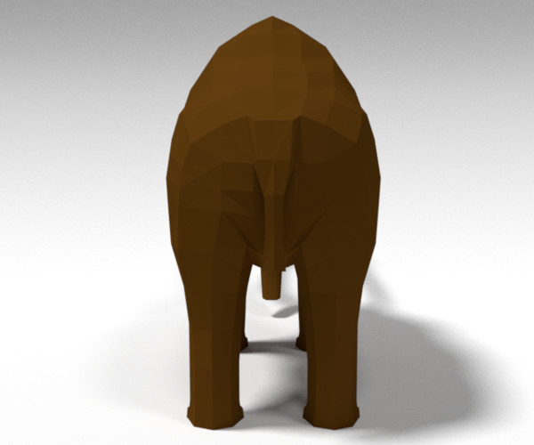 ArtStation - Low Poly Cartoon Mammoth | Resources