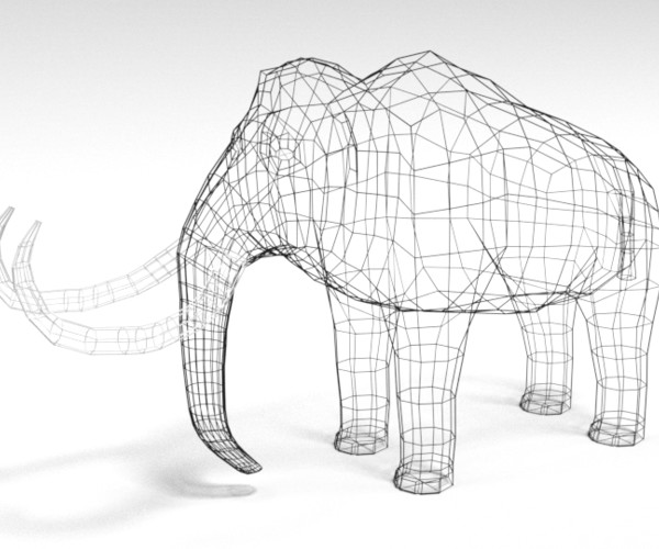 ArtStation - Low Poly Cartoon Mammoth | Resources
