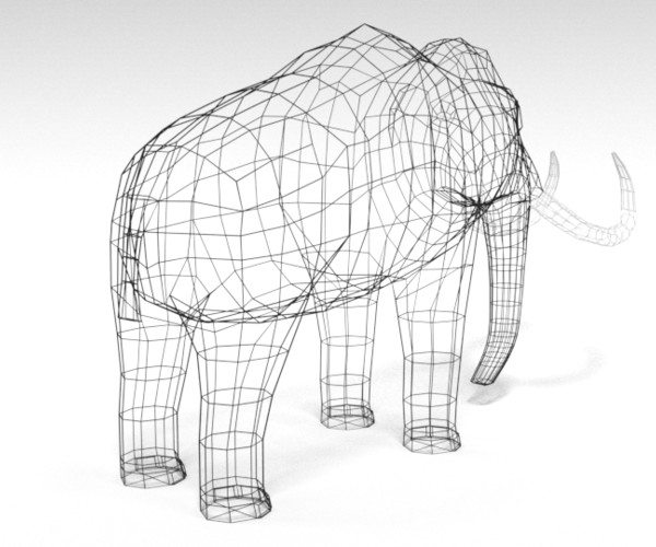 ArtStation - Low Poly Cartoon Mammoth | Resources
