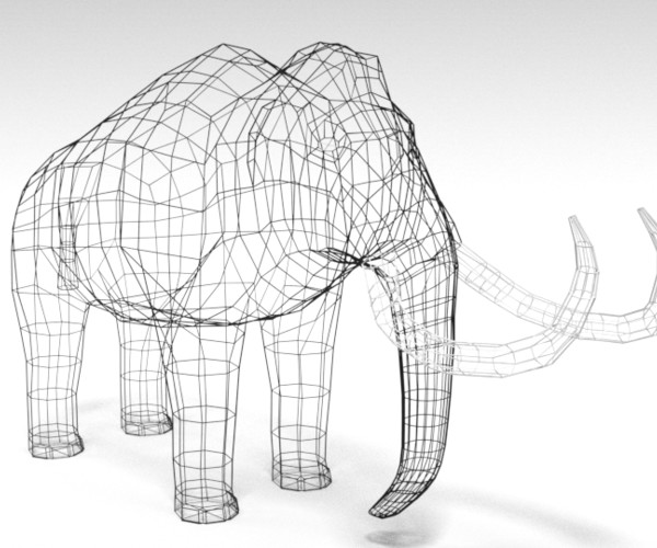ArtStation - Low Poly Cartoon Mammoth | Resources