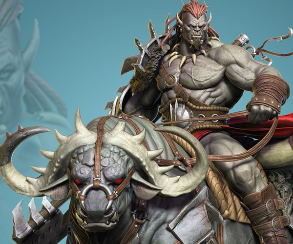 ArtStation - Orc Rider and Bull Creature Creation in Zbrush | Tutorials