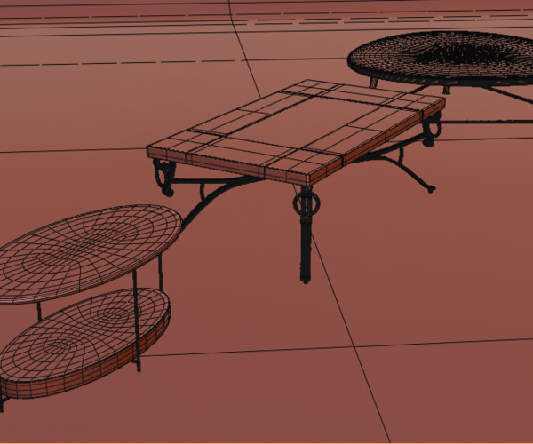 ArtStation - Center Tables | Game Assets