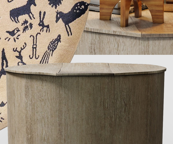 ArtStation - Capri Lounge Chair & RH Side Table Set | Resources