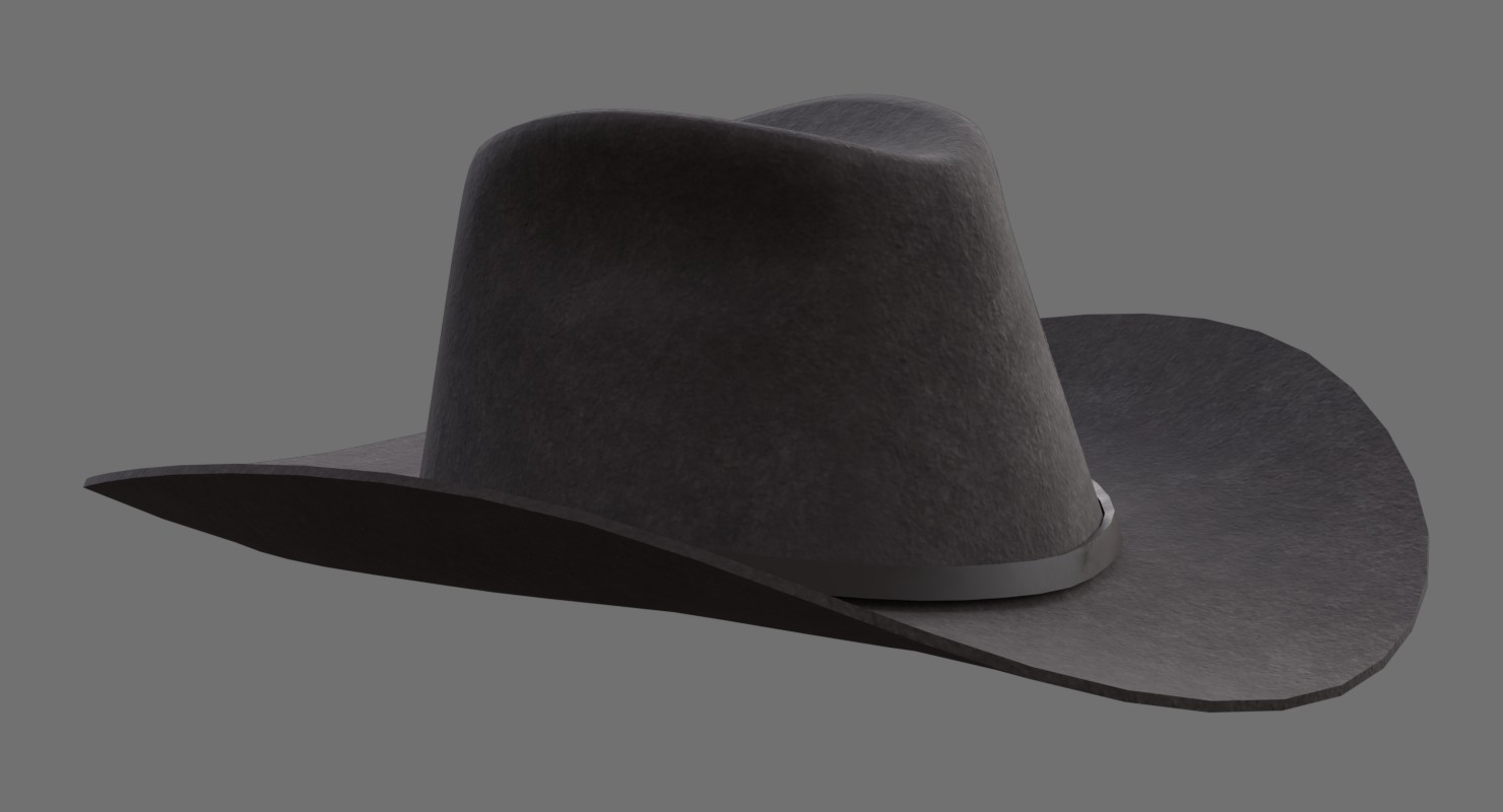 ArtStation - Cowboy Hat 1A | Game Assets