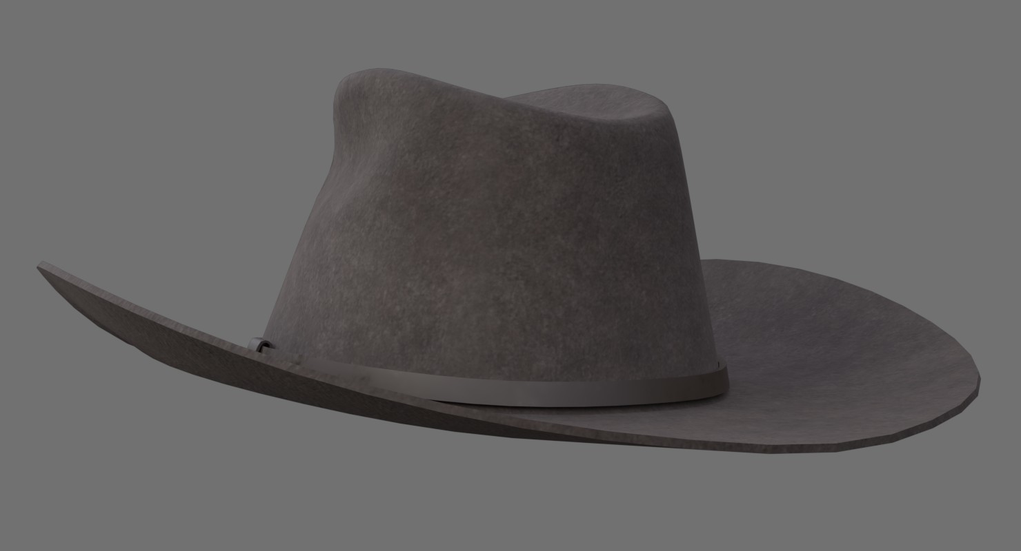 ArtStation - Cowboy Hat 1A | Game Assets
