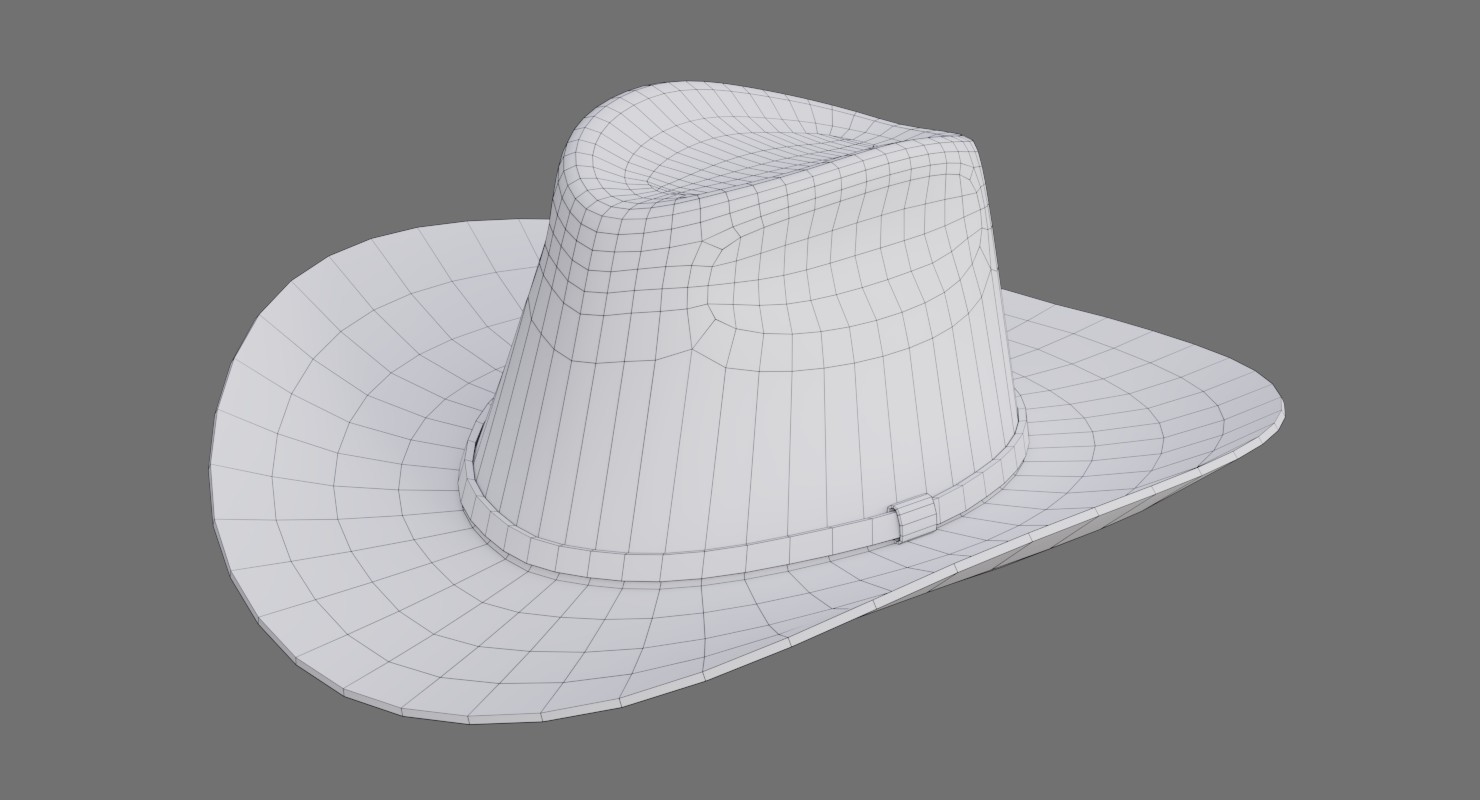 ArtStation - Cowboy Hat 1A | Game Assets